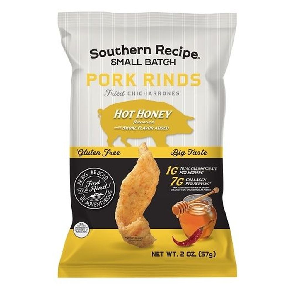 Southern Recipe Small Batch Hot Honey Pork Rinds, 2 Ounce - 6 per case