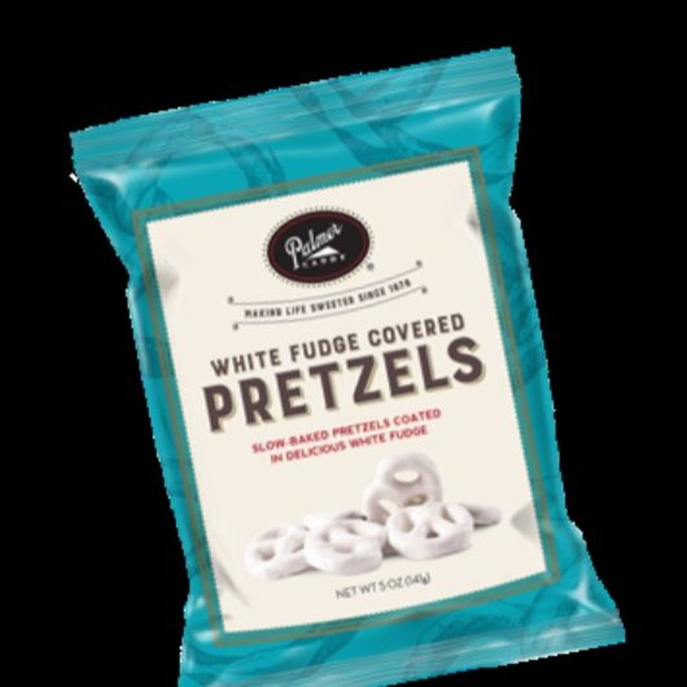Palmer White Fudge Pretzels, 5 Ounce -- 12 per case