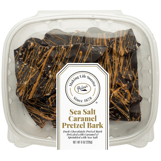 Palmer Candy Sea Salt Caramel Pretzel Bark, 8 Ounce -- 16 per case
