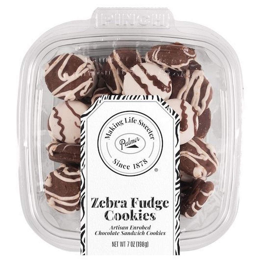 Palmer Zebra Fudge Cookies, 7 Ounce -- 16 per case