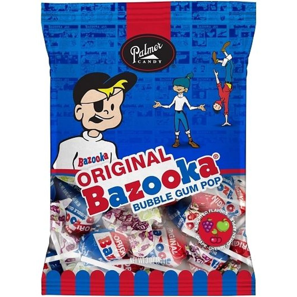 Palmer Candy Bazooka Bubble Gum Pops | FoodServiceDirect