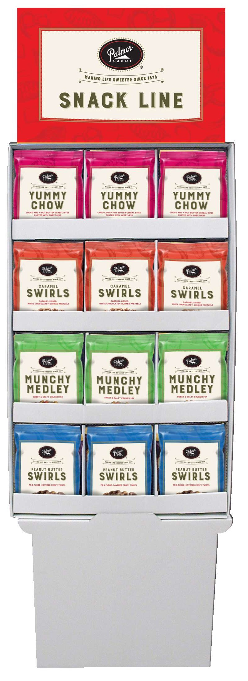Palmer Candy Snack Line Candy - Shipper Display -- 63 per case
