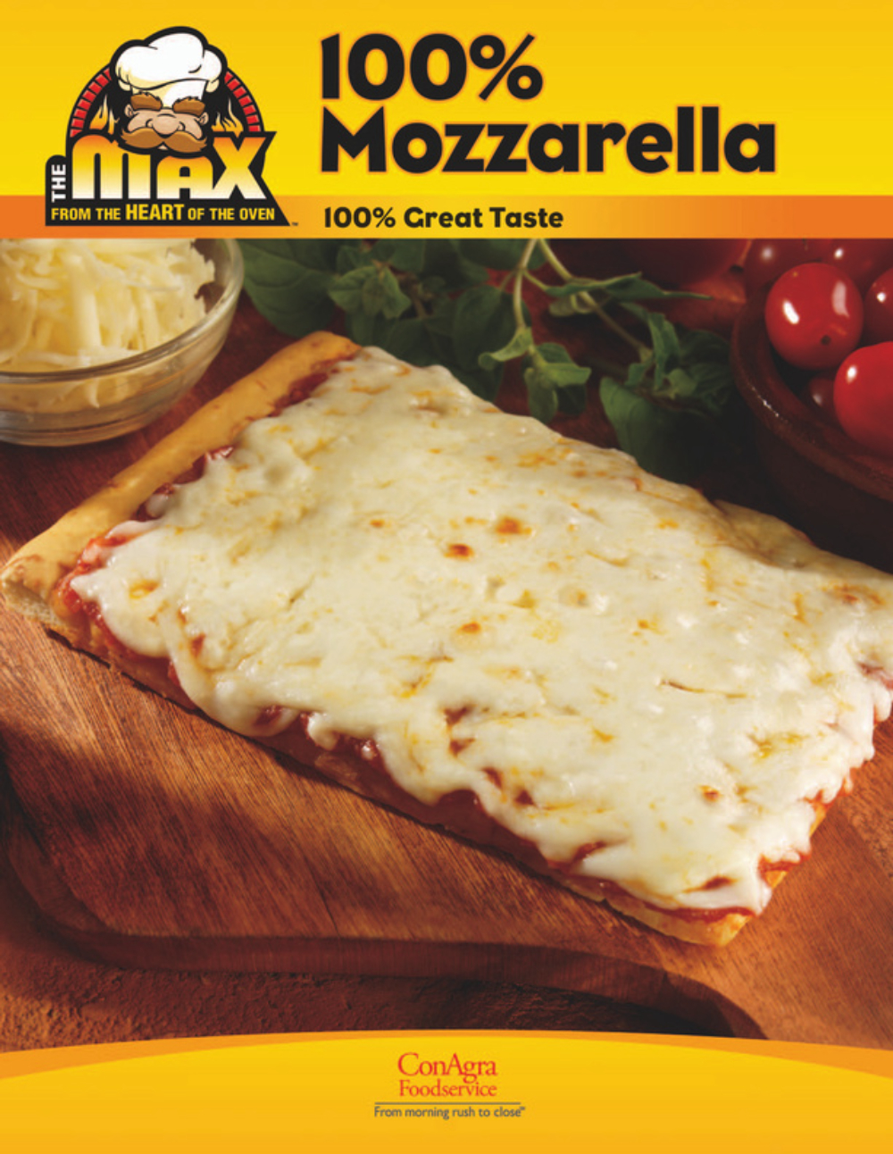 Conagra Max Mozzarella Cheese Pizza Case | FoodServiceDirect