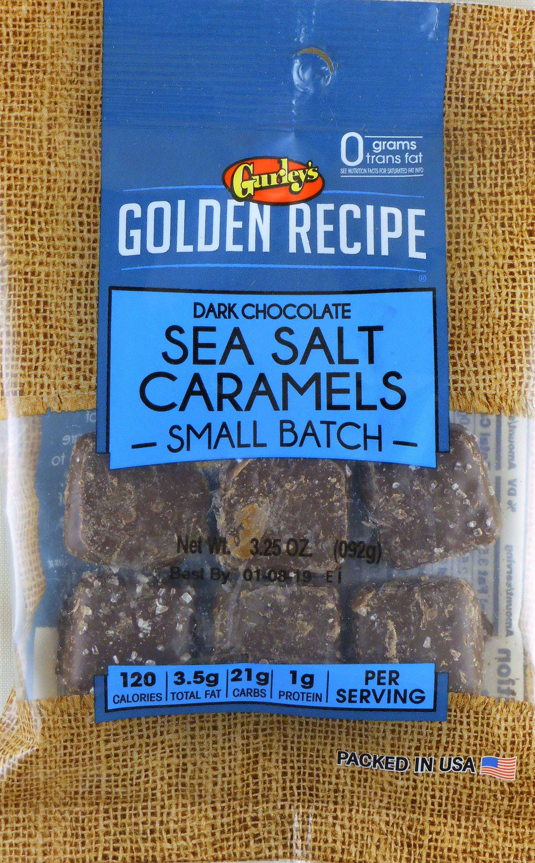 Gurleys Golden Recipe Sea Salt Caramels Dark Chocolate Case ...