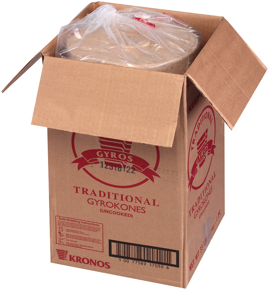 Kronos Frozen Gyrokone Traditional Beef and Lamb Cone, 35 Pound.