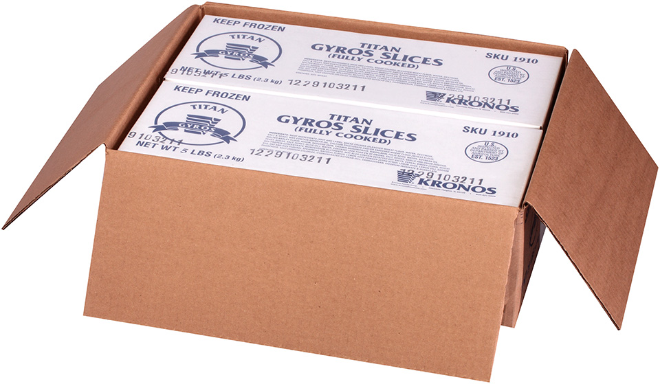 Kronos Frozen Gyrokone Fully Cooked Titan Thin Beef and Lamb Slice, 5 ...