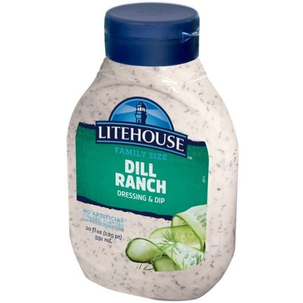 Litehouse Dill Ranch Dressing and Dip, 20 Fluid Ounce - 6 per case