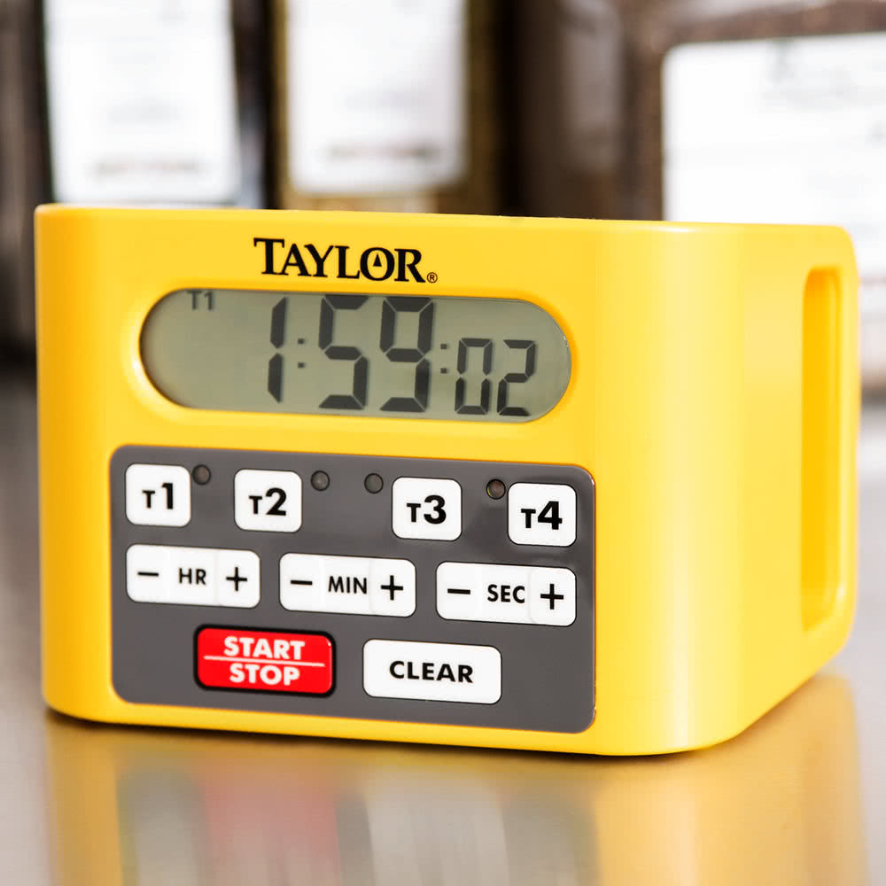 Taylor Yellow 4 Event Loud Digital Timer, 4.5 x 6.5 x 4.75 inch -- 2 ...