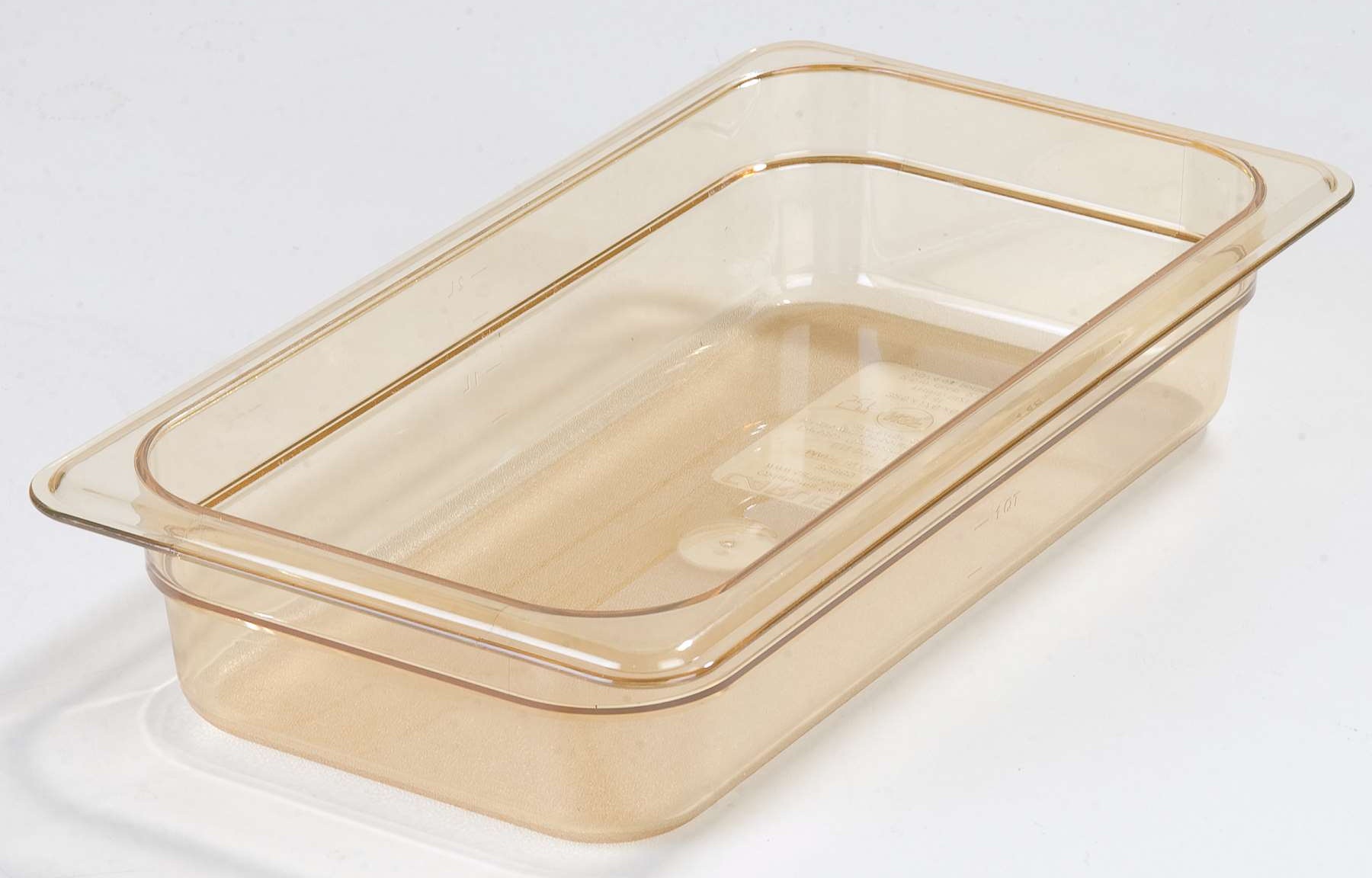 Carlisle 1/3 Size Amber High Heat Food Pan, 2.5 inch Deep -- 6 per case ...
