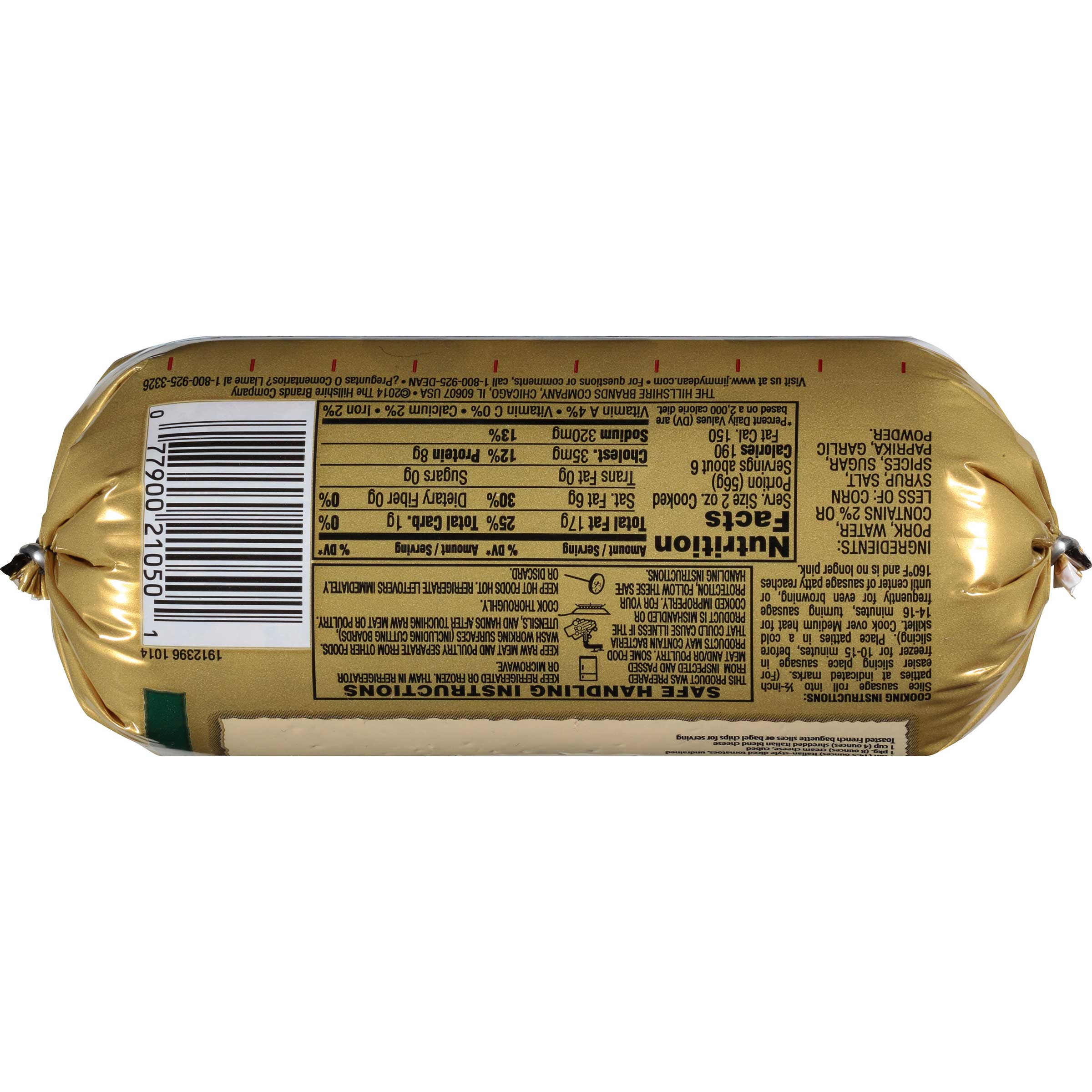 Jimmy Dean Italian Sausage Roll Case FoodServiceDirect