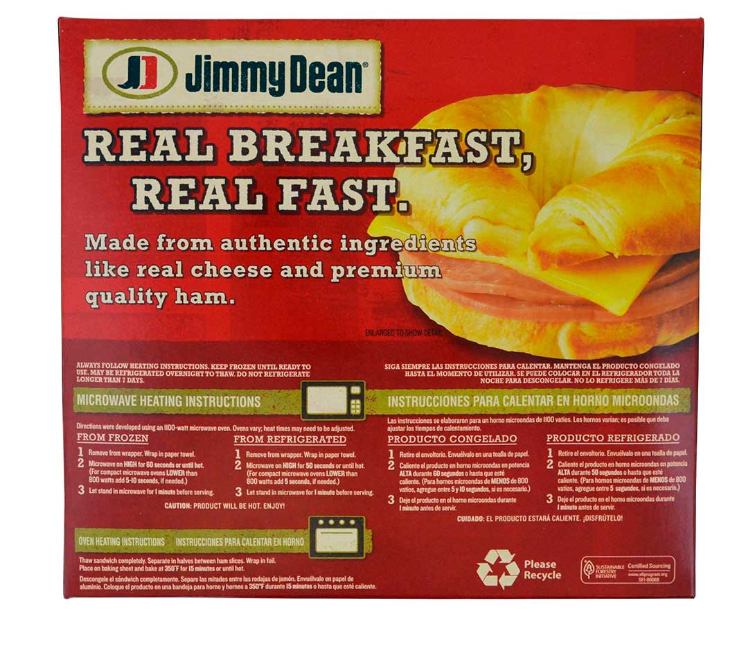 how to cook a jimmy dean breakfast sandwich in the microwave
