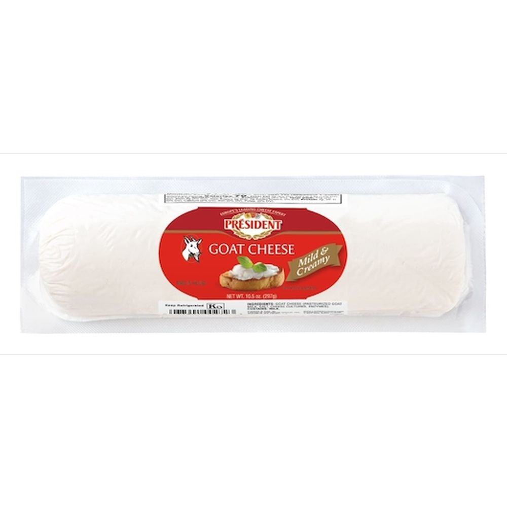 President Plain Goat Cheese, 10.5 Ounce -- 12 per case