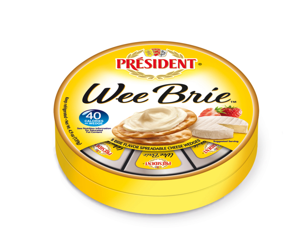 President Wee Brie Cheese Wedges Case | FoodServiceDirect