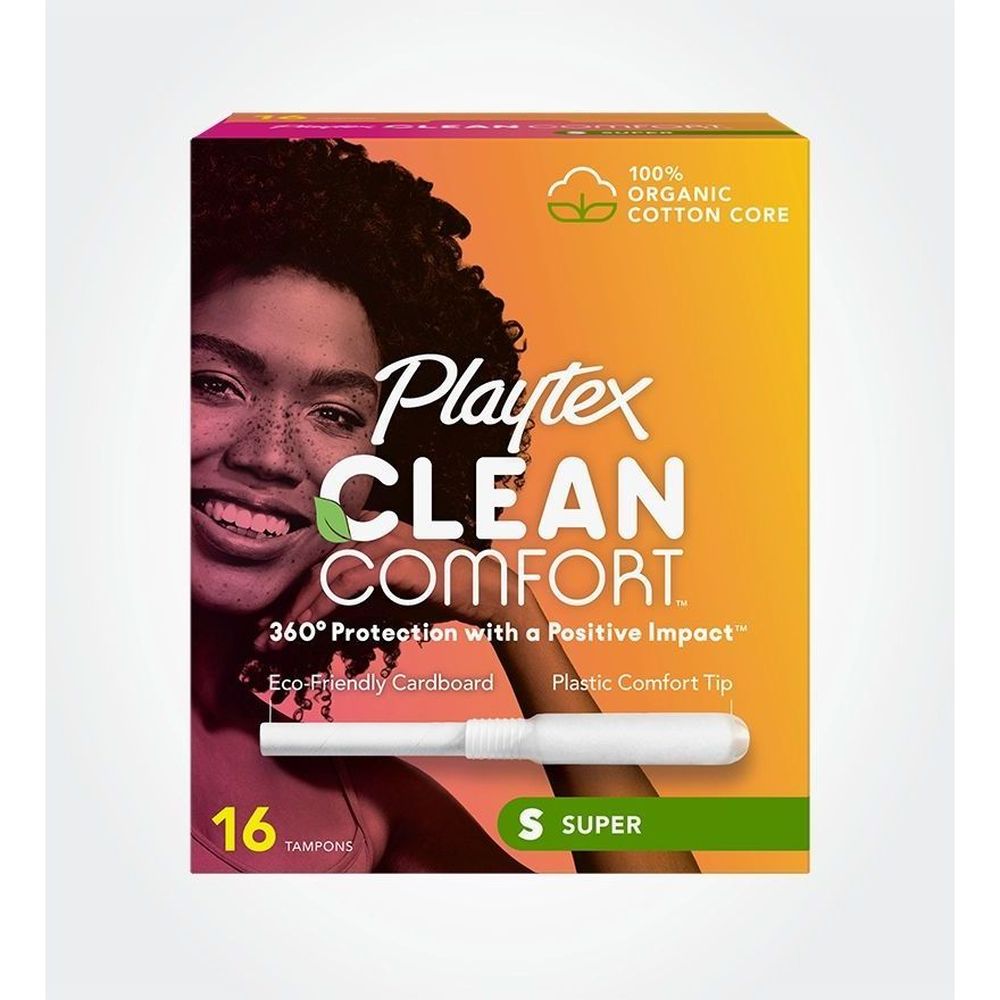Playtex Clean Comfort Super Absorbency Tampons, 16 count -- 12 per case ...