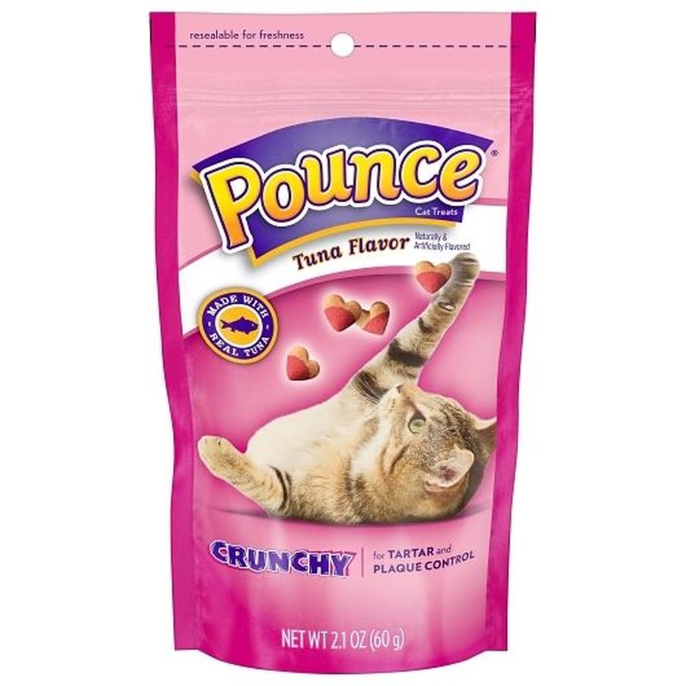 Pounce Tuna Flavor Crunchy Cat Treat, 2.1 Ounce -- 12 per case
