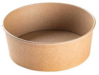 Fineline Low Profile Round Kraft Bowl, 38 Ounce Capacity -- 300 per case