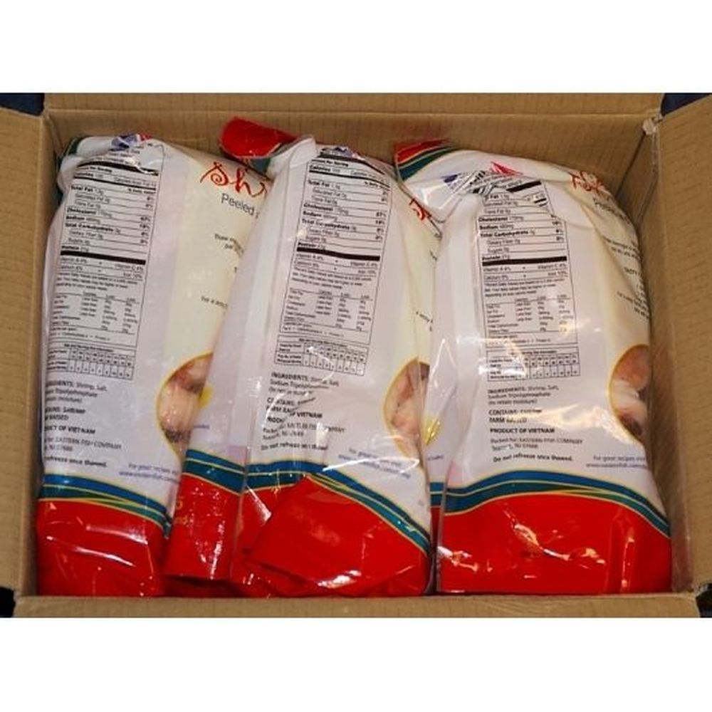 Sail 31/40 Cooked Peeled and Deveined Tail-Off Shrimp, 2 Pound - 5 per case