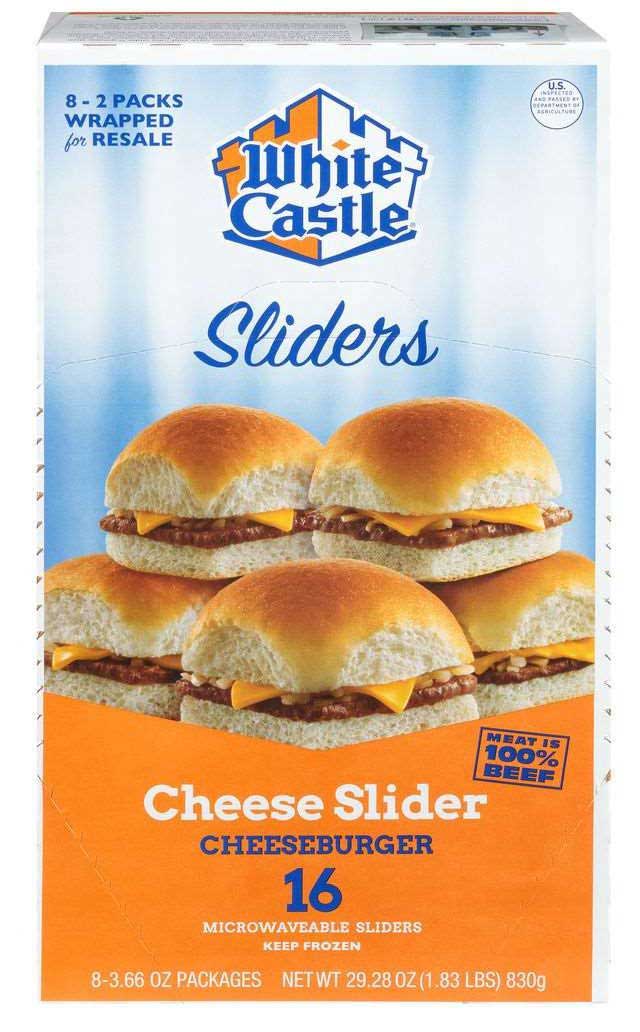 White Castle Cheeseburger Cheese Sliders Case | FoodServiceDirect