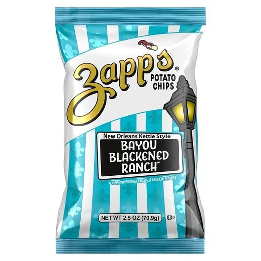 Zapps Bayou Blackened Ranch Kettle Style Potato Chips, 2.5 Ounce -- 10 ...