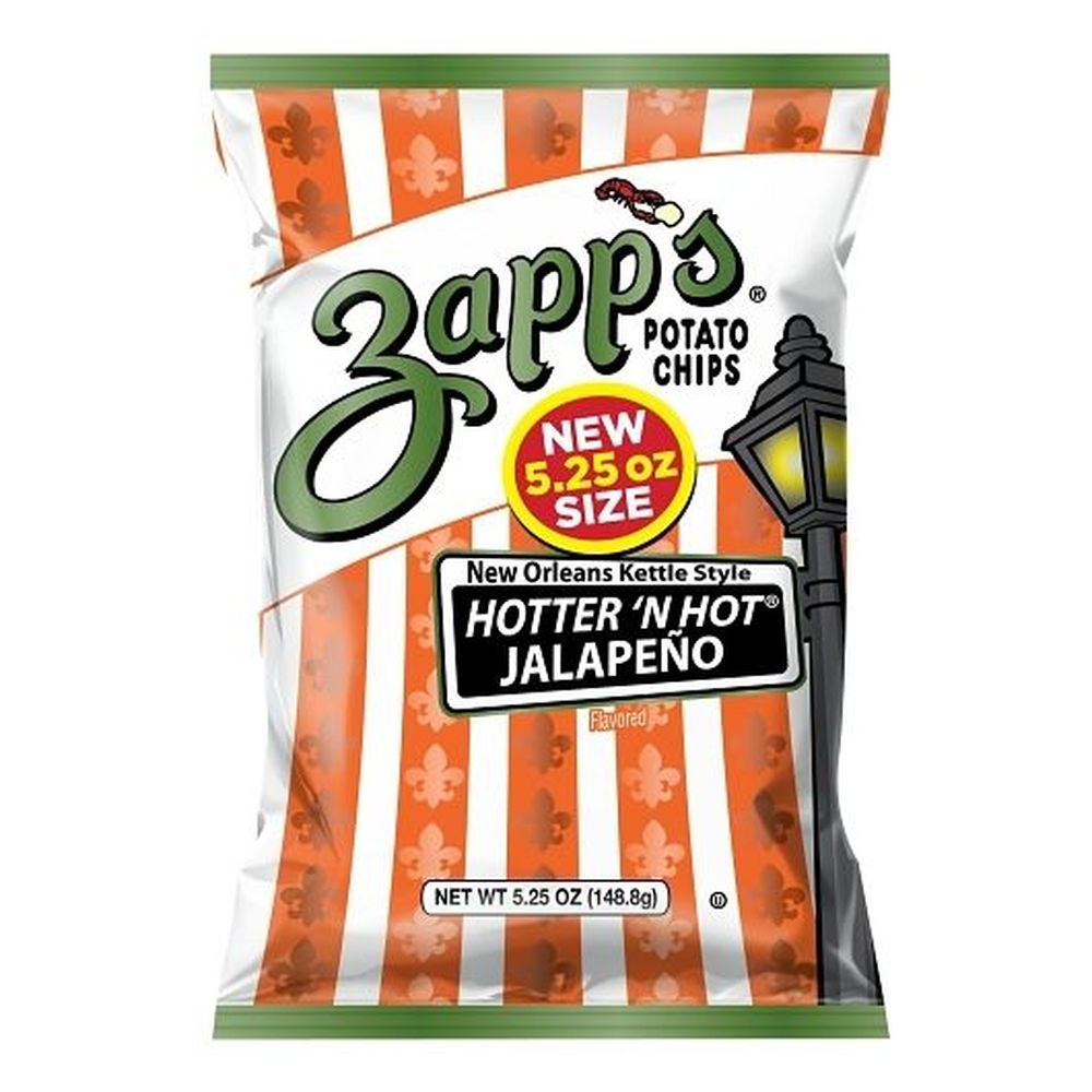 Zapps Jalapeno Flavored Kettle Style Potato Chips, 5.25 Ounce -- 12 per ...