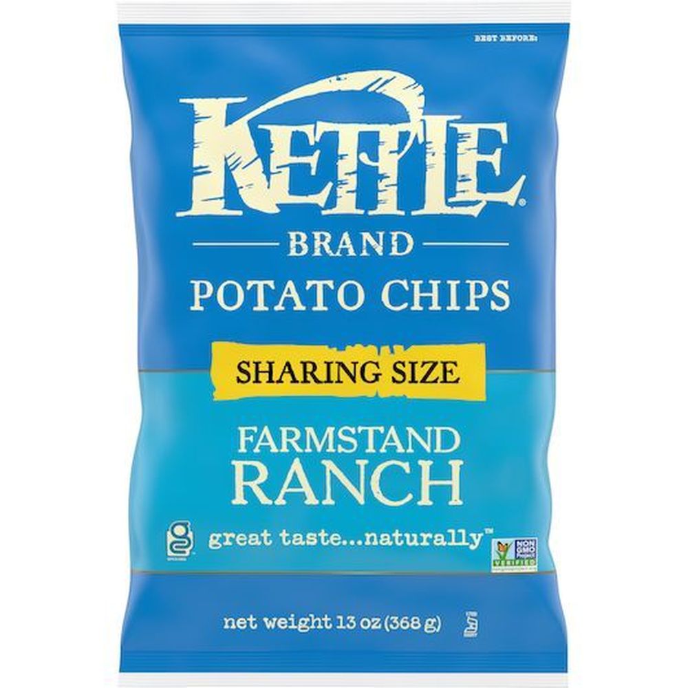 Kettle Farmstand Ranch Potato Chips, 13 Ounce -- 9 per case