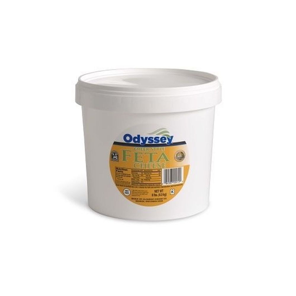 Odyssey Traditional Feta Cheese in Brine, 9 Pound -- 2 per case