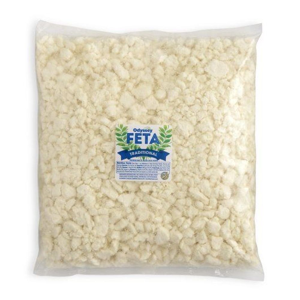 Odyssey Traditional Crumbled Feta Cheese, 5 Pound -- 2 per case