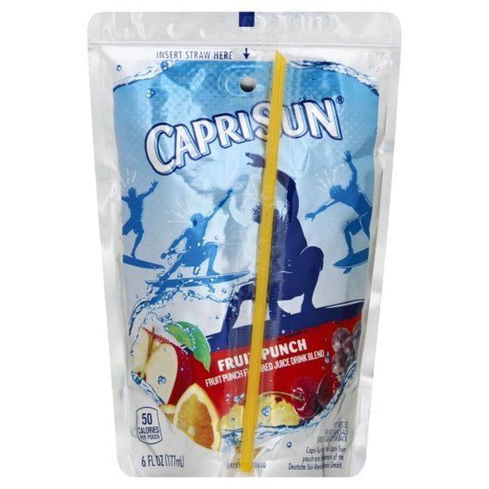 Capri Sun Fruit Punch Juice, 6 Fluid Ounce -- 10 per case