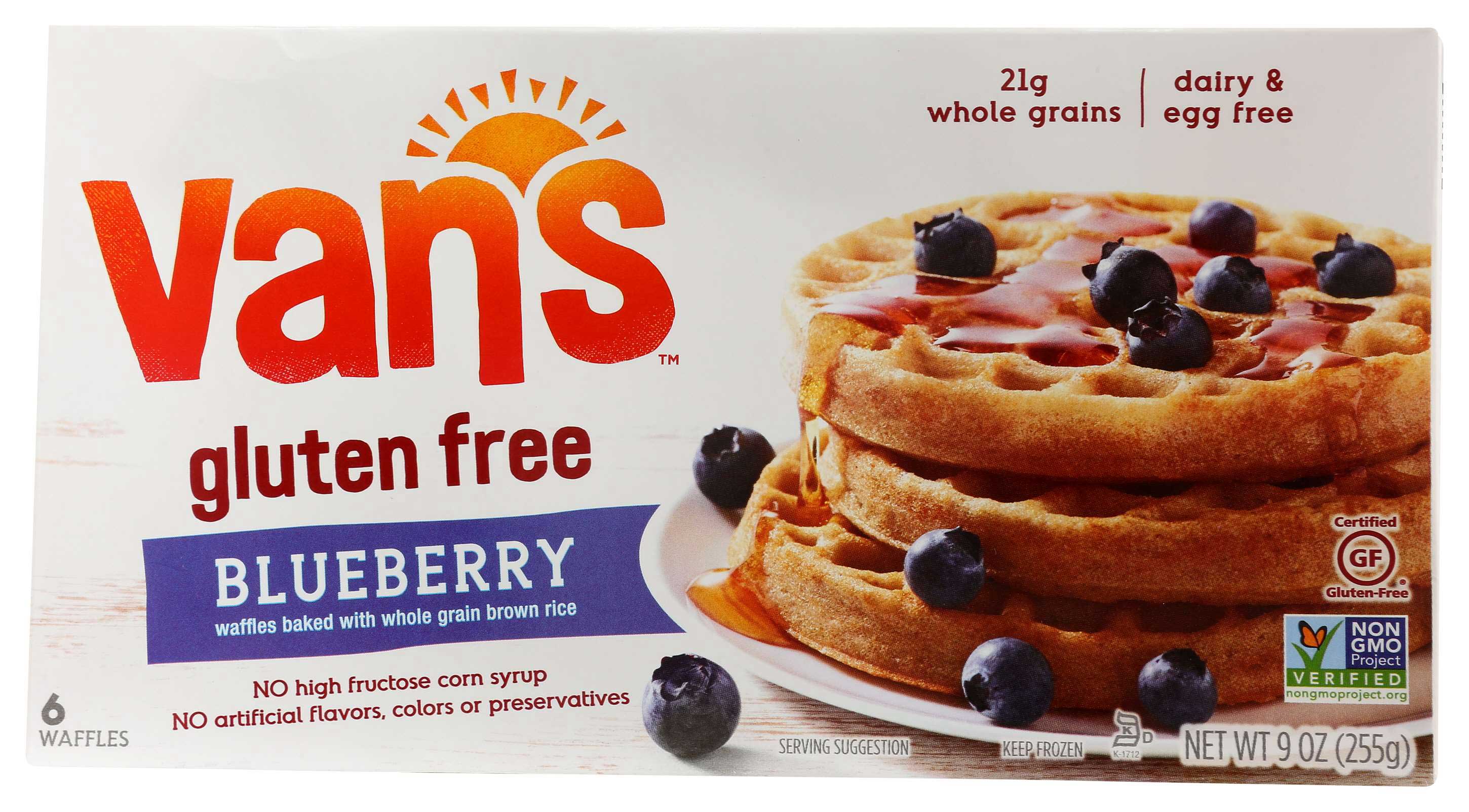 Vans International Foods Blueberry Waffle Case | FoodServiceDirect