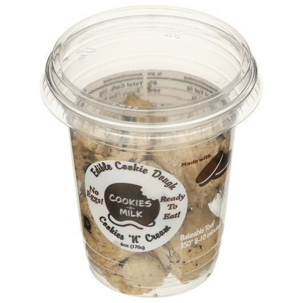 Cookies N Milk Cookies-N-Cream Edible Cookie Dough Bites, 6 Ounce -- 12 ...