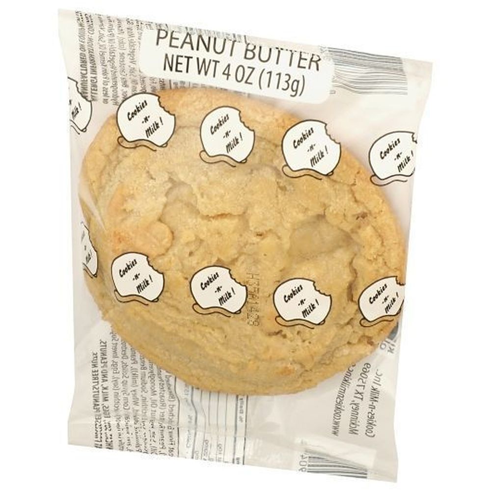 Cookies N Milk Individually Wrapped Peanut Butter Cookie ...