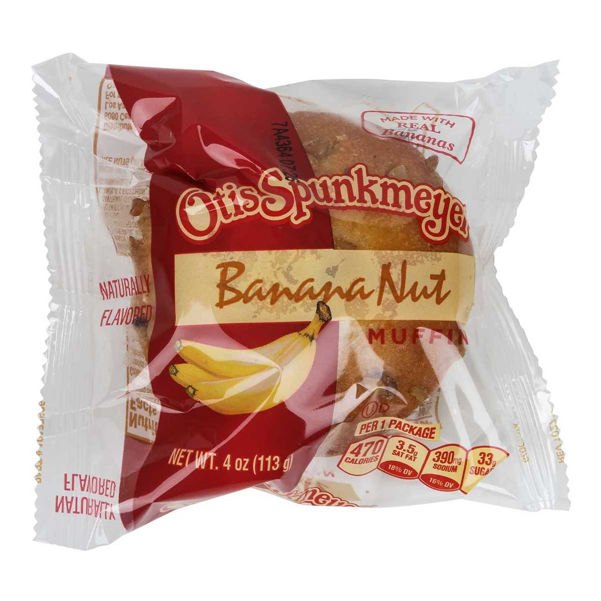Otis Spunkmeyer Delicious Essentials Banana Nut Muffin, 4 Ounce -- 24 ...