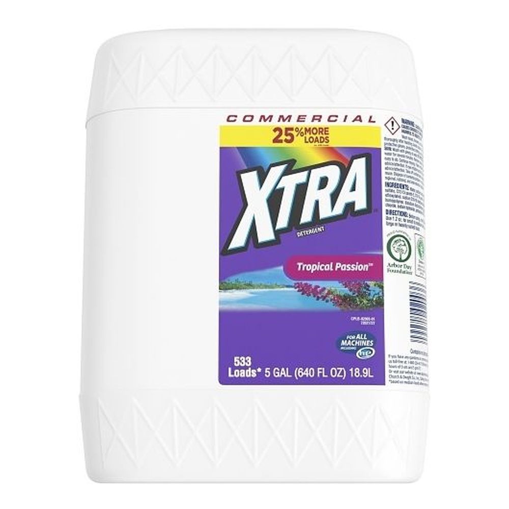 Xtra Tropical Passion Liquid Laundry Detergent, 5 Gallon
