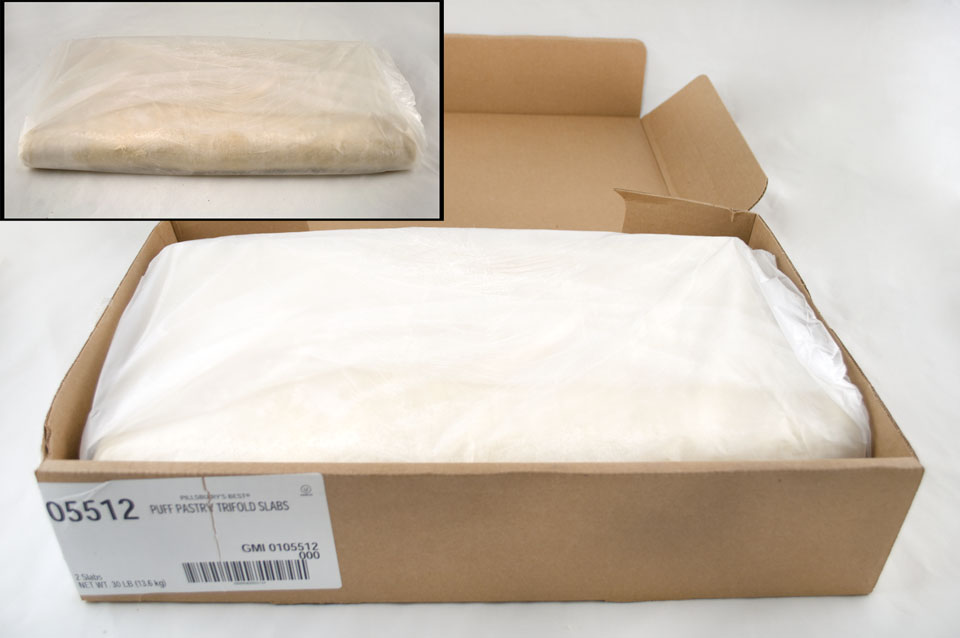 Pillsbury Best Frozen Puff Pastry Dough Trifold Slab, 15 Pounds -- 2 ...