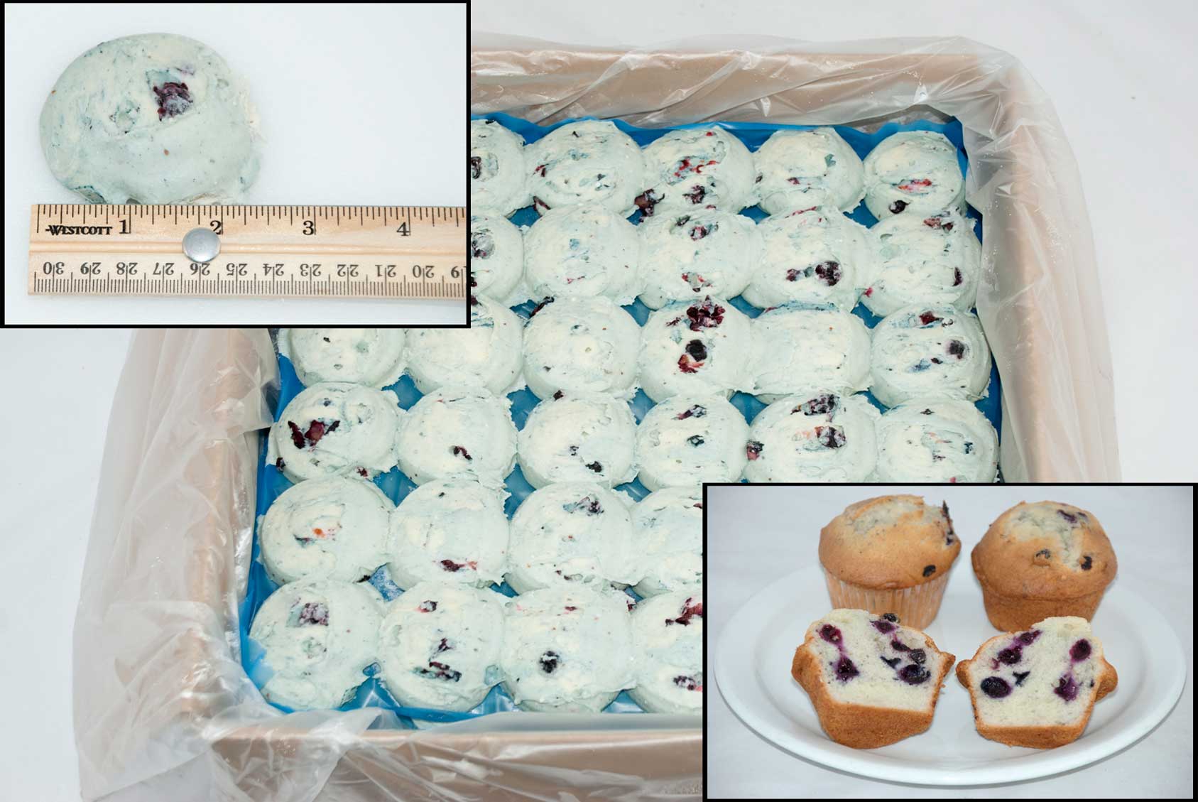 General Mills Pillsbury Place and Bake Blueberry Muffin Batter Pucks, 1 ...
