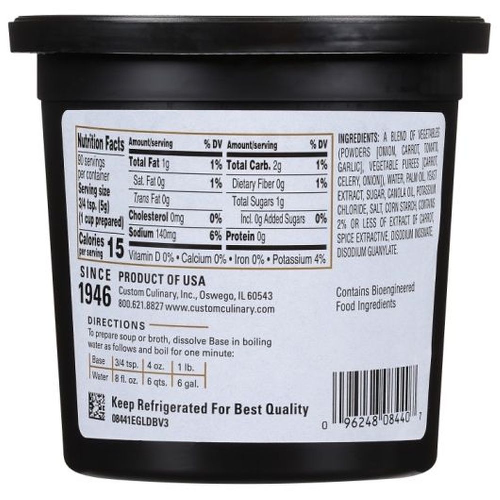 Custom Culinary Gold Label Vegetable Base Case | FoodServiceDirect