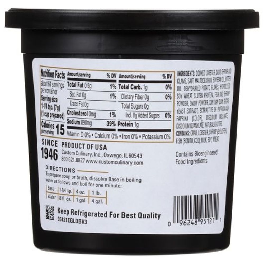 Custom Culinary Gold Label Seafood Base Case | FoodServiceDirect