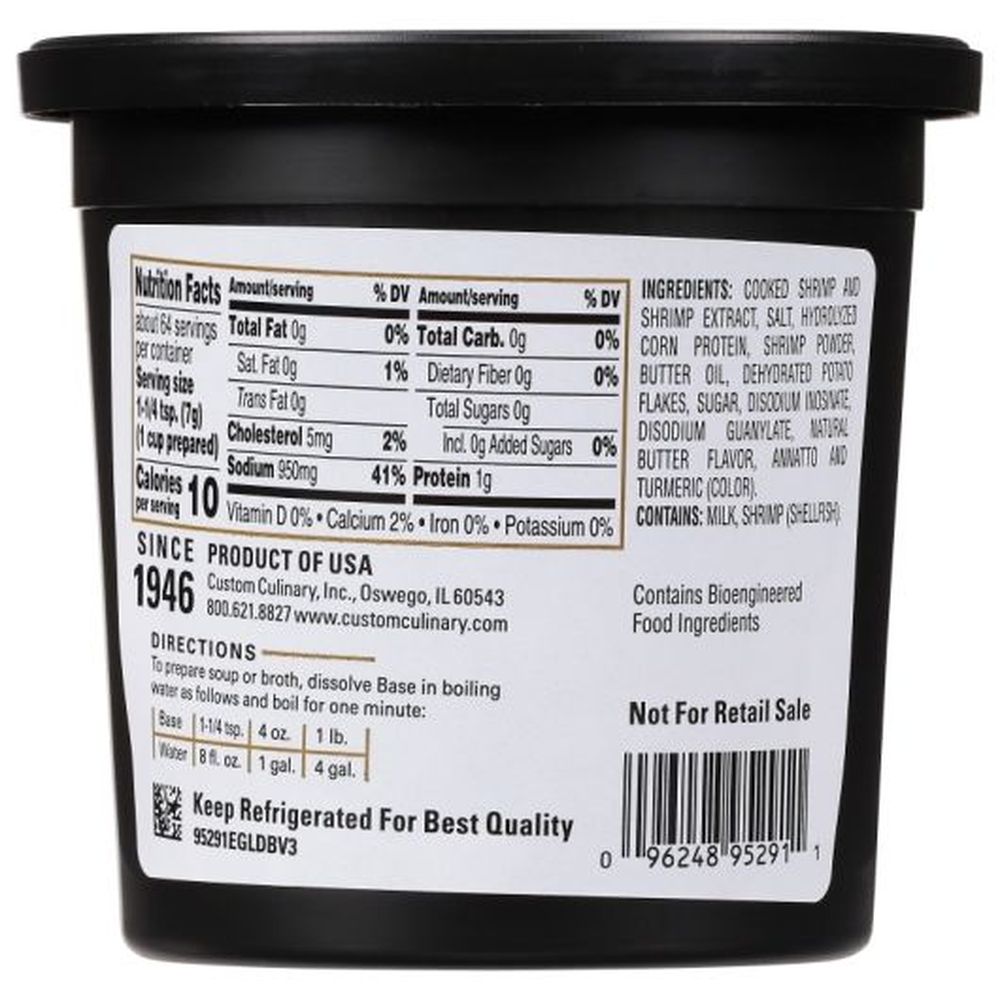 Custom Culinary Gold Label Shrimp Base Case | FoodServiceDirect