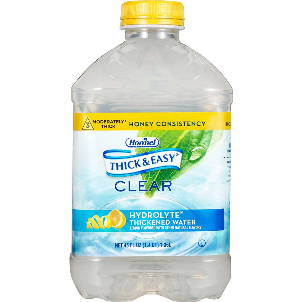Thick and Easy Clear Hydrolyte Honey Consistency Thickened Water, 46 ...