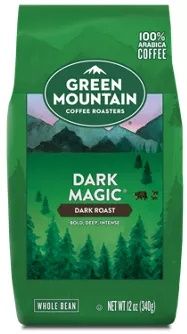 Green Mountain Dark Magic Whole Bean Coffee, 12 Ounce -- 6 per case