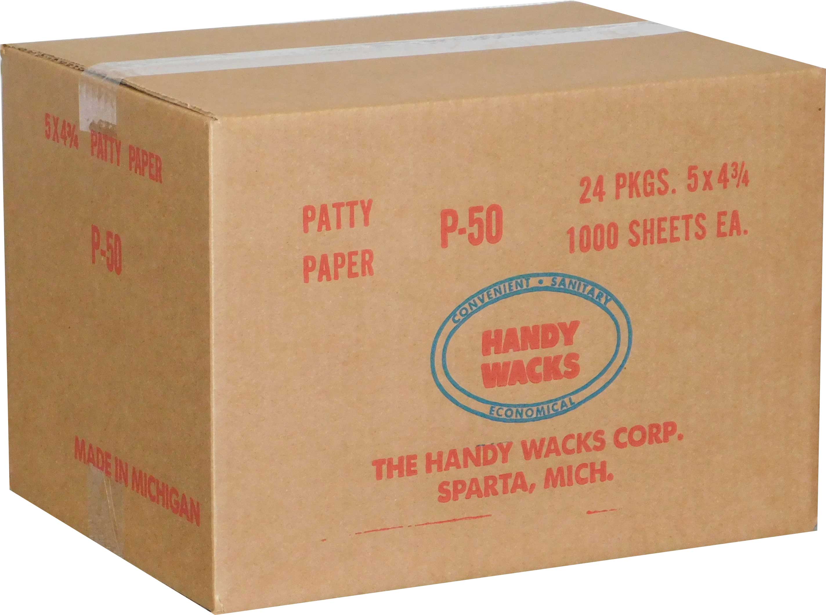 5X4.75 Patty Paper -- 24 case -- 1000 count | FoodServiceDirect.com ...