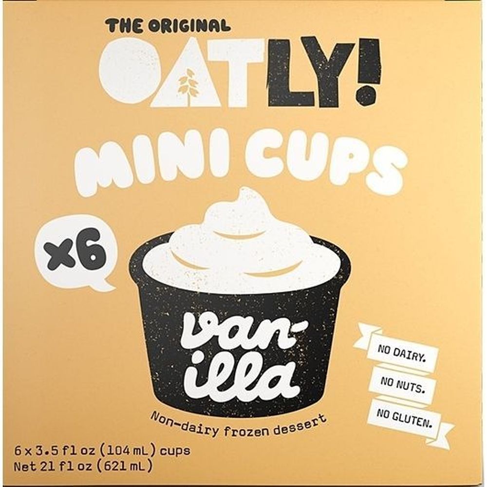 Oatly Vanilla Mini Cup, 3.5 Fluid Ounce -- 9 per case ...