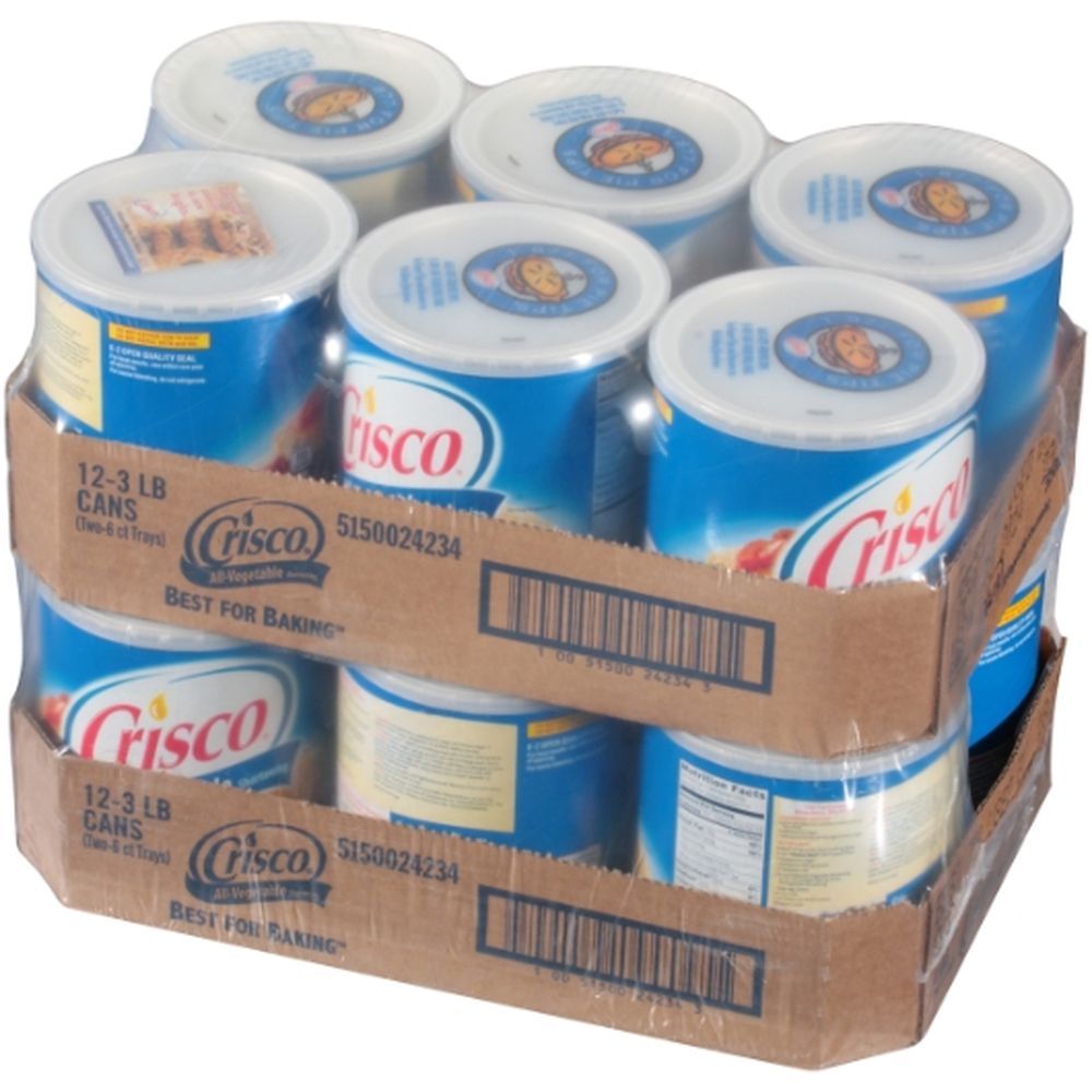 Crisco Less Fat All-Vegetable Shortening Case | FoodServiceDirect