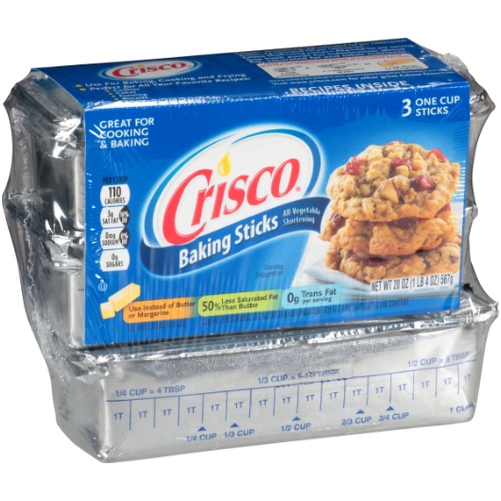 Crisco Regular All-Vegetable Shortening Baking Sticks, 20 Ounce -- 12 ...