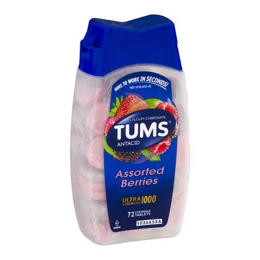 Tums Ultra Strength 1000 Assorted Berries Chewable Tablet - 72 count ...