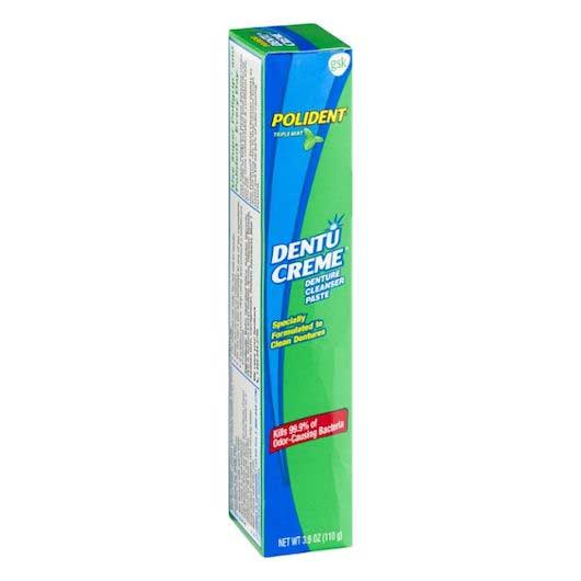 Polident Dentu Creme Denture Cleanser Paste, 3.9 Ounce -- 12 per case ...