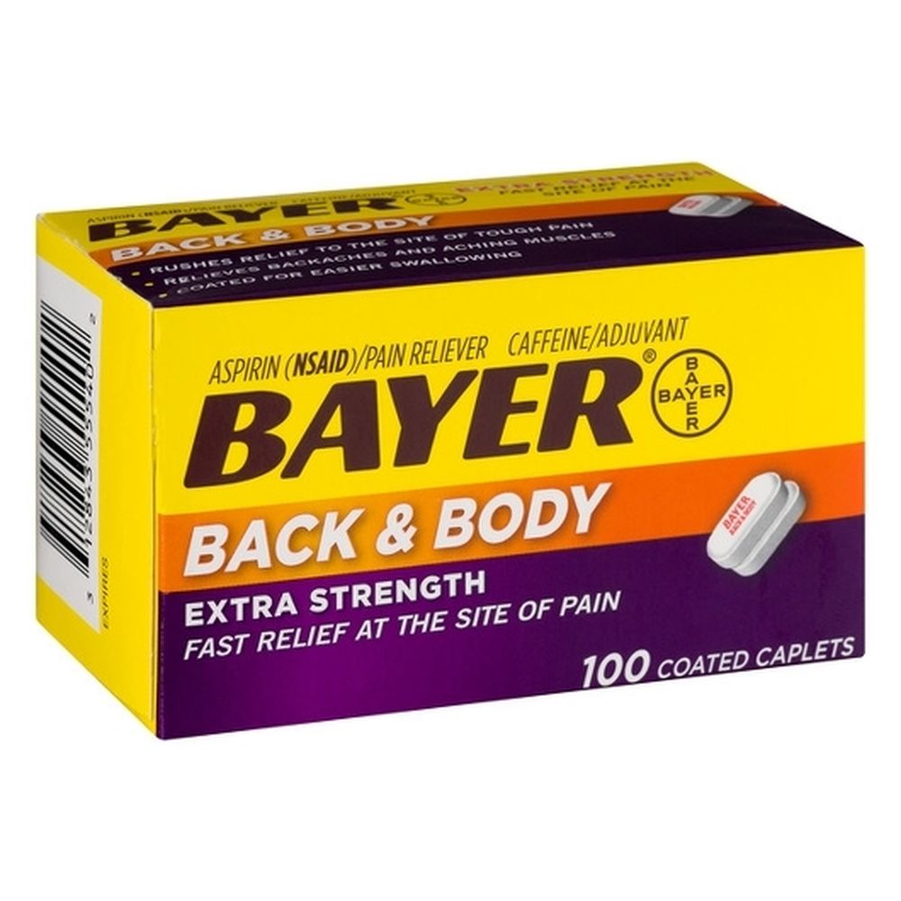 Bayer Aspirin Back and Body Extra Strength Coated Tablets | FoodServiceDirect