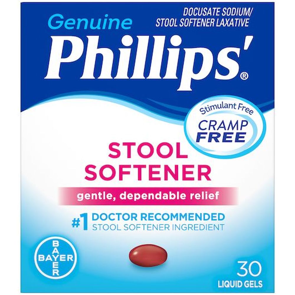 Phillips Stool Softener Liquid Gel, 30 count -- 36 per case