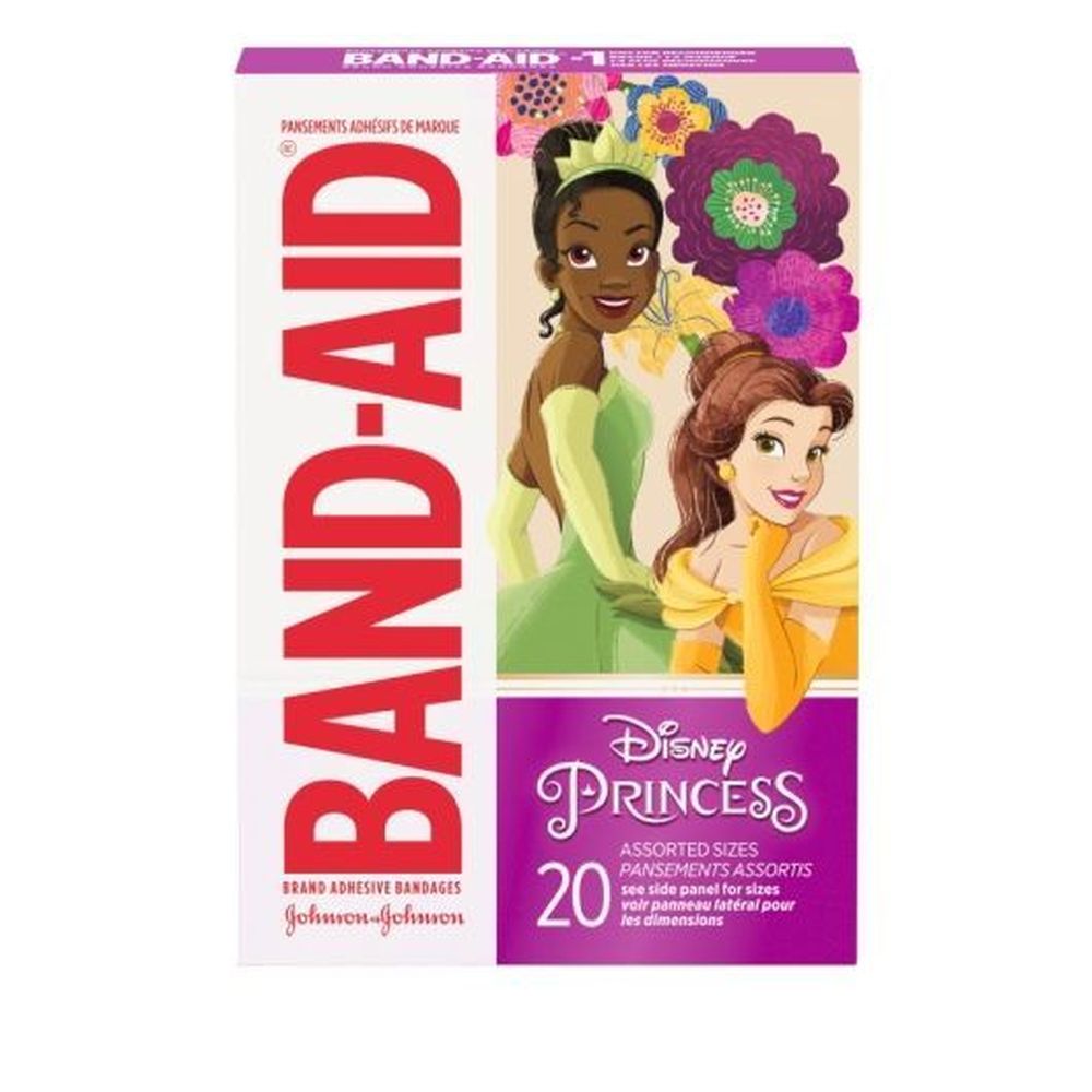 Band-Aid Disney Princesses Bandage for Kids - Assorted Size, 29 count ...