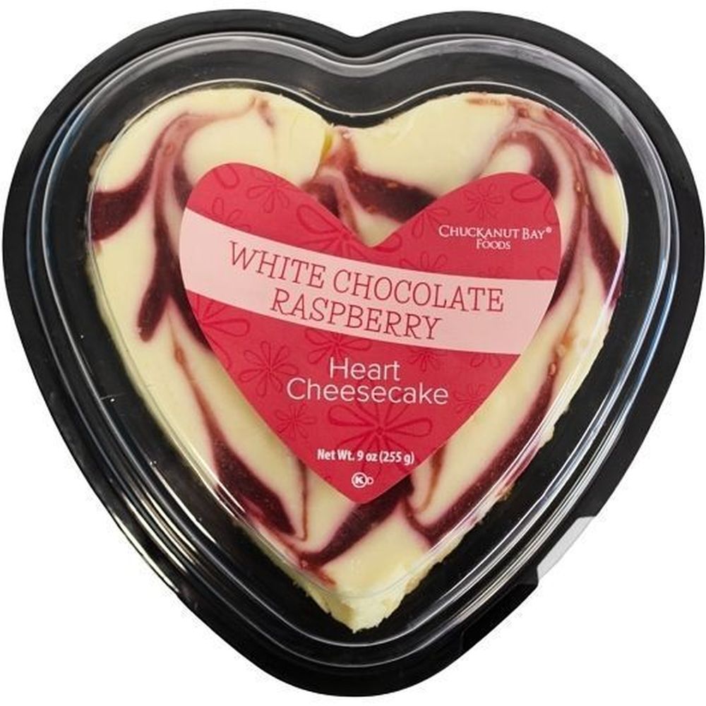 Chuckanut Bay 5 inch White Chocolate Raspberry Cheesecake Heart, 9 ...